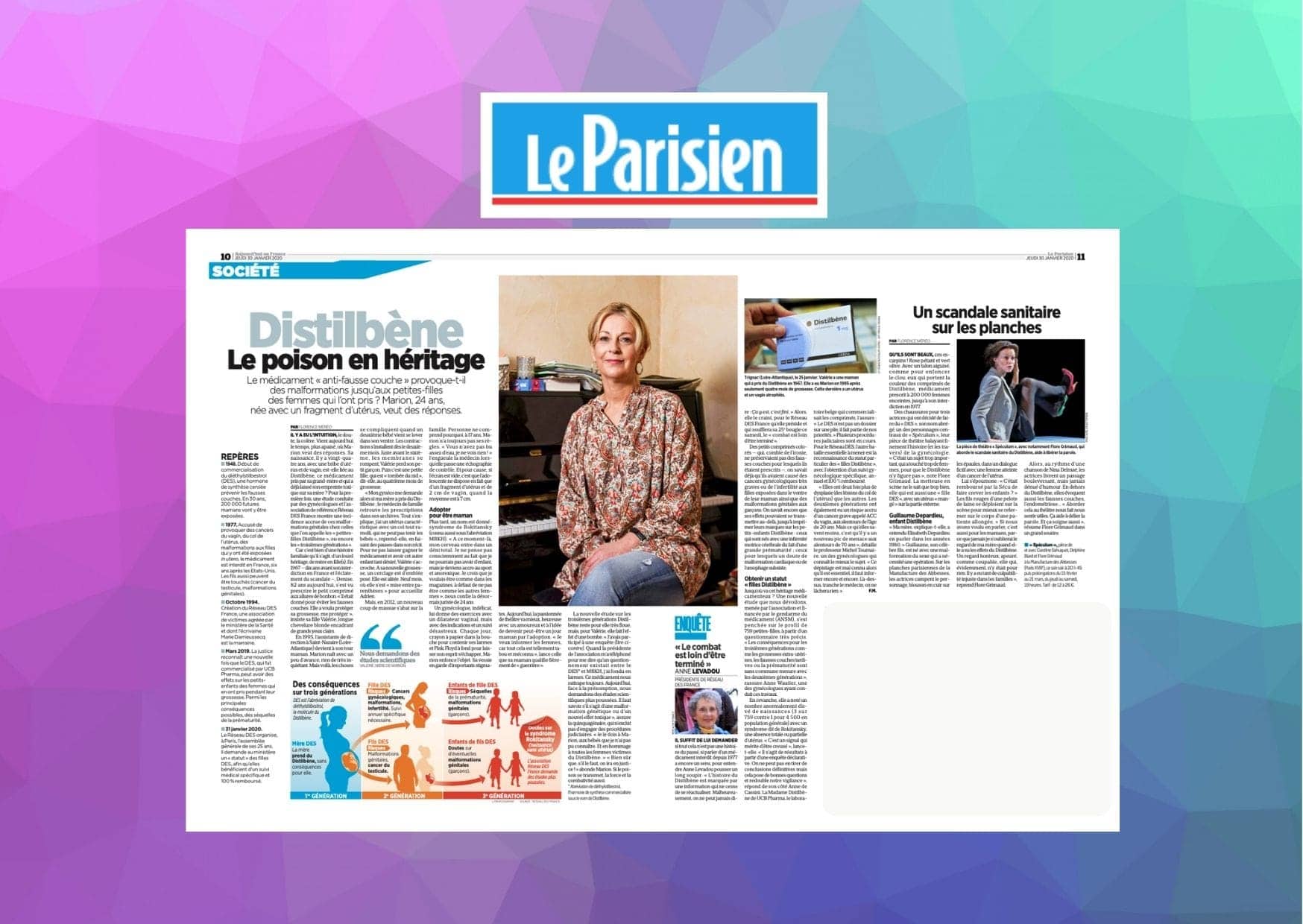 Le Parisien : "la malédiction Distilbène traverse les générations ...