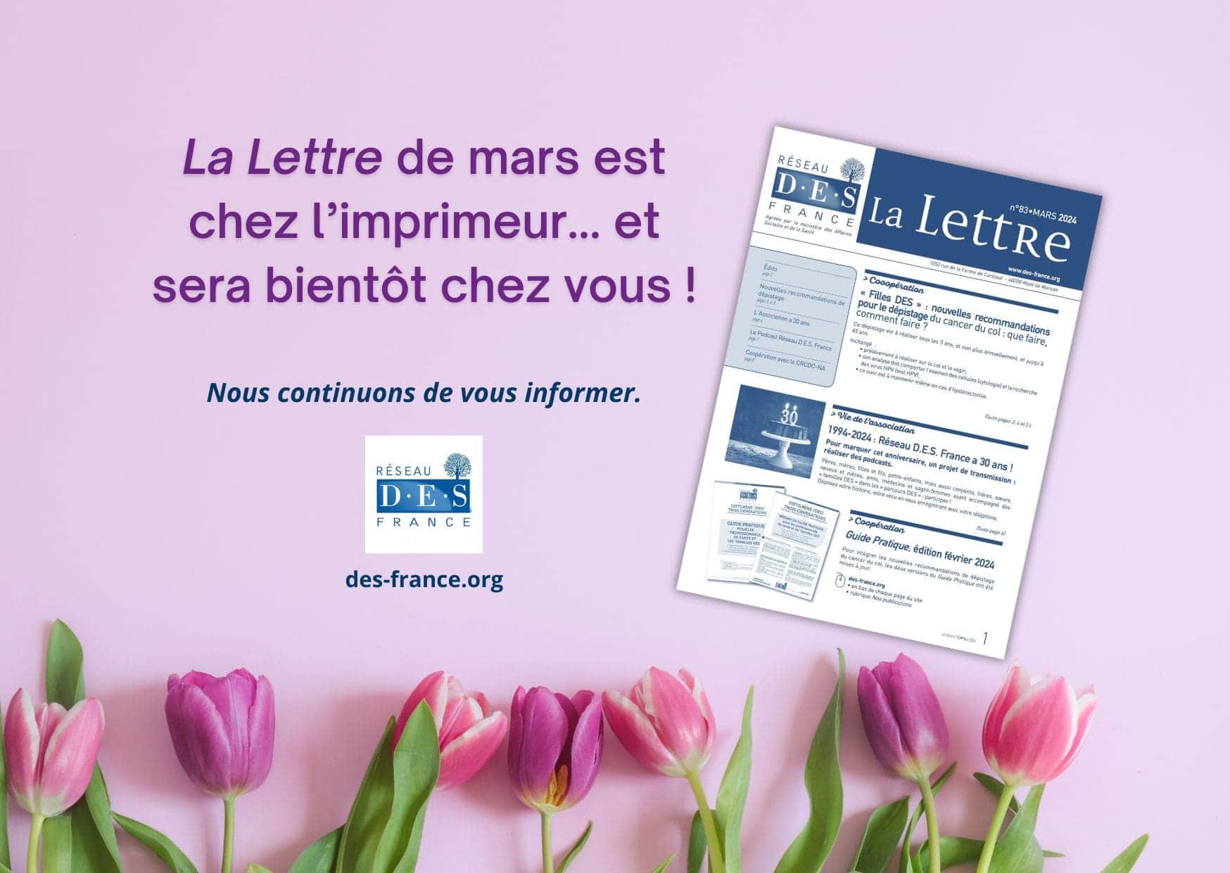 L'information au coeur de notre action - DES France